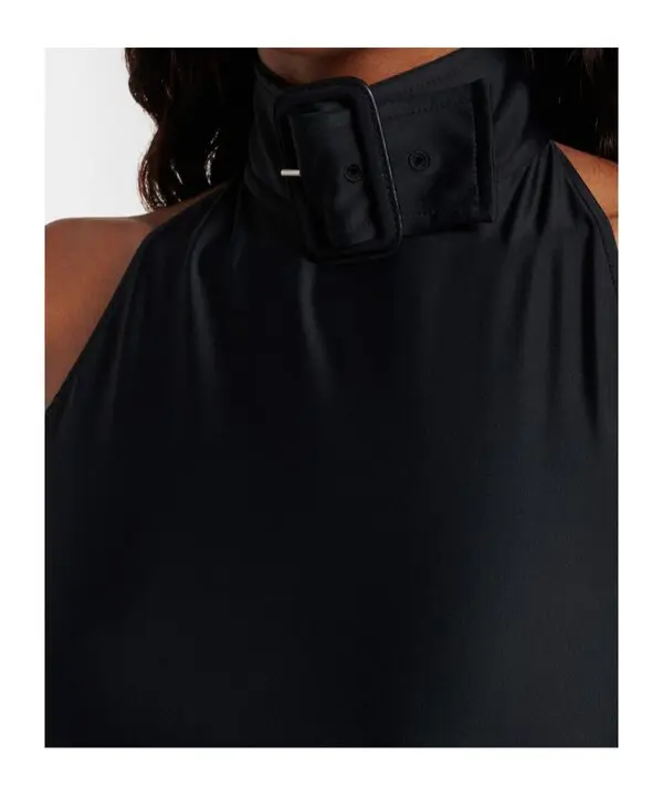 COURREGES Buckle-detail Crepé Bodysuit