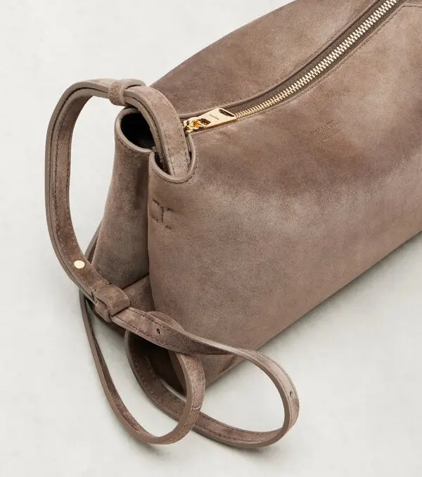 Khaite Lina Suede Crossbody Bag