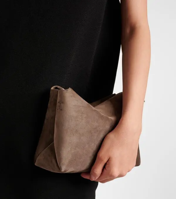 Khaite Lina Suede Crossbody Bag