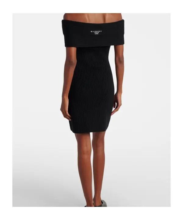 Givenchy Ribbed-knit Wool And Alpaca-blend Minidress