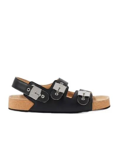Balenciaga X Scholl Leather Sandals