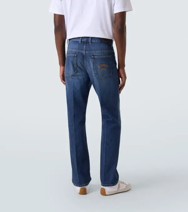Givenchy Faded Mid-rise Straight Jeans