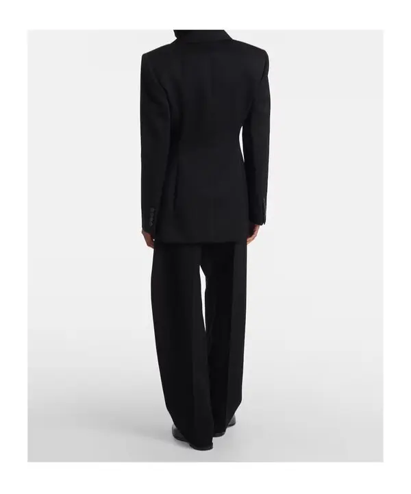 Givenchy Double-breasted Satin-trimmed Wool Blazer