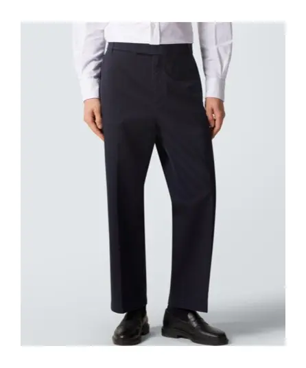 Thom Browne Cotton Twill Straight Pants