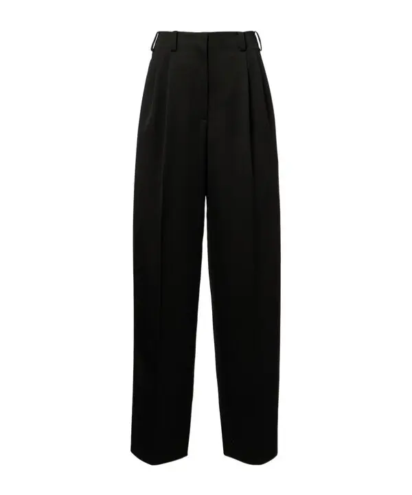 Givenchy Cutout Wool Wide-leg Pants