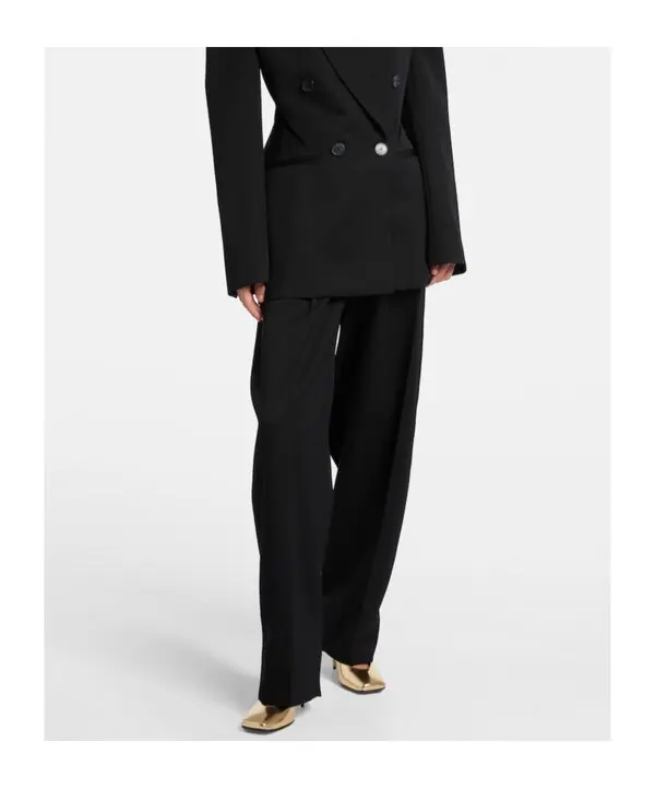 Givenchy Cutout Wool Wide-leg Pants