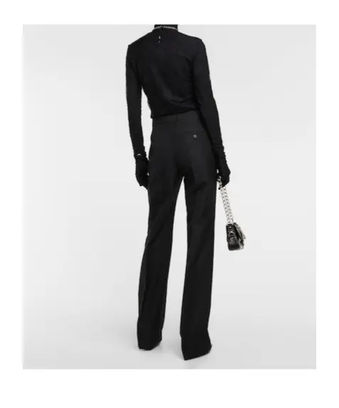 Balenciaga High-rise Virgin Wool Pants