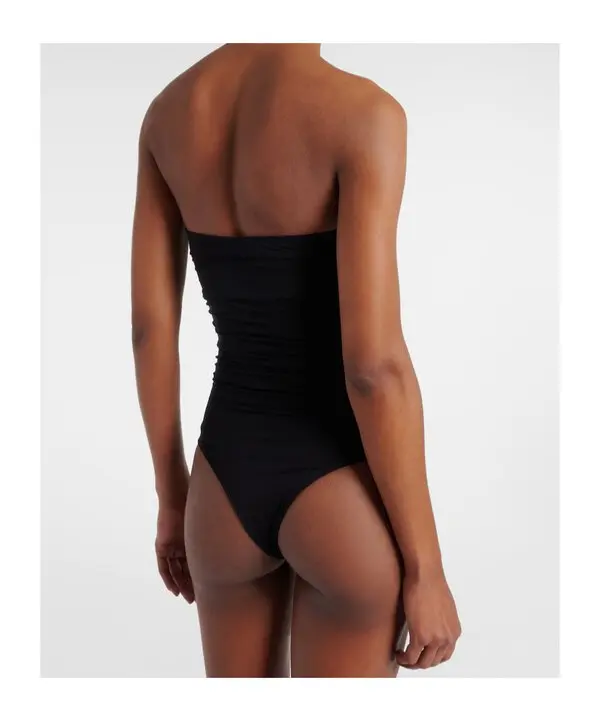 AGOLDE Pleated Open-back Bodysuit