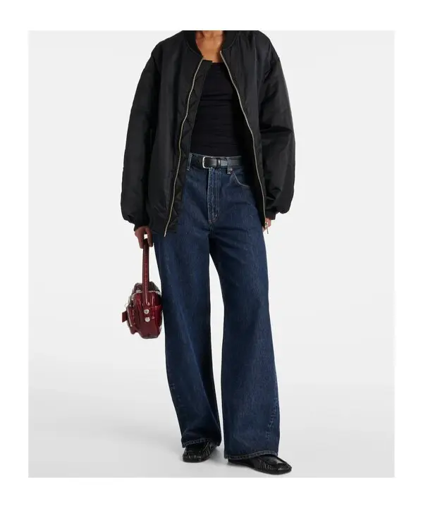 AGOLDE Pleated Open-back Bodysuit