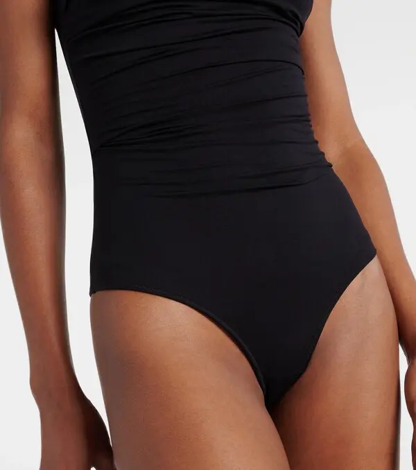 AGOLDE Pleated Open-back Bodysuit