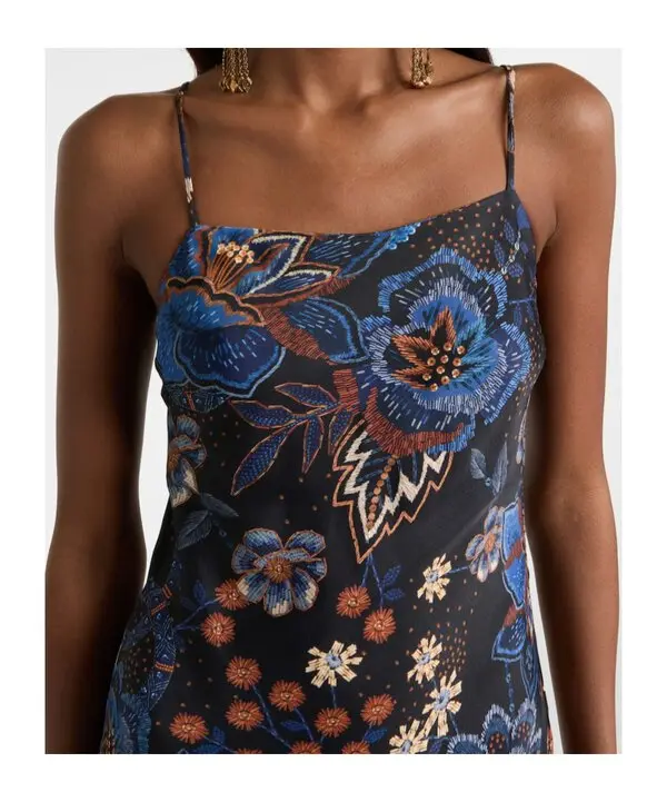 Farm Rio Snakes Bouquet Maxi Dress
