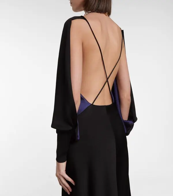 Victoria Beckham Stretch Knit Midi Dress