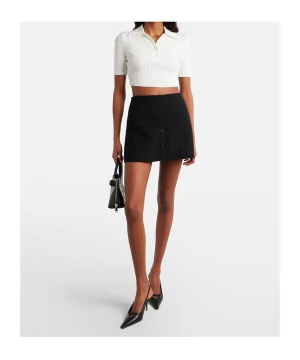COURREGES Tweed Miniskirt