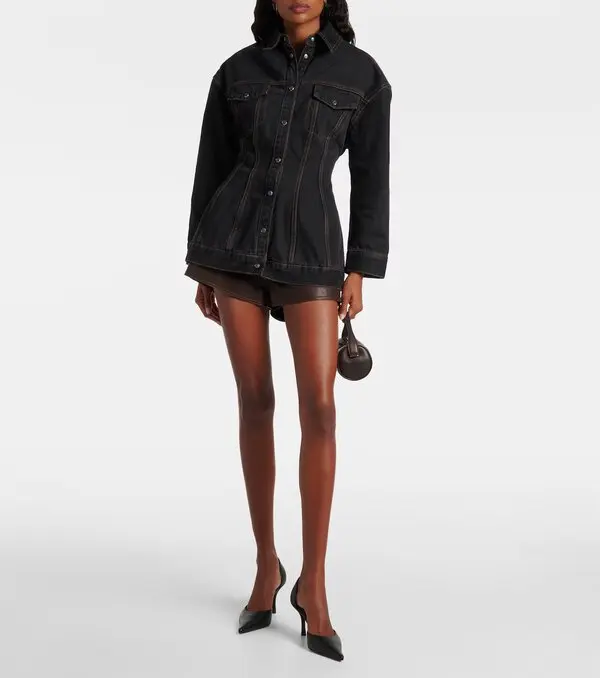 Wardrobe.NYC Denim Jacket With Nipped Waist