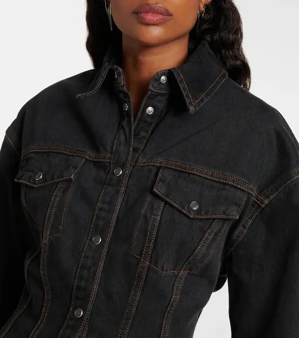 Wardrobe.NYC Denim Jacket With Nipped Waist