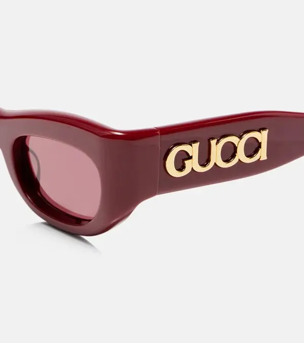 Gucci Logo Rectangular Sunglasses