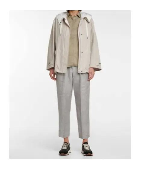 Brunello Cucinelli High-rise Linen-blend Pants