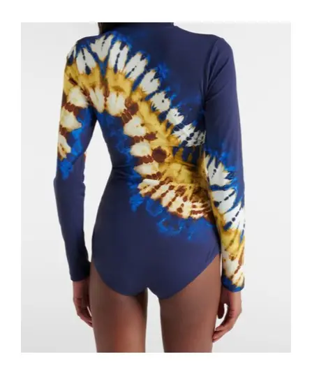 ALEMAIS Martine Draped Printed Swimsuit
