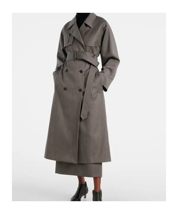 THE ROW Rhydian Virgin Wool Gabardine Trench Coat