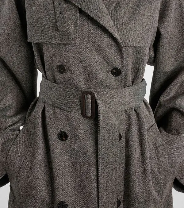 THE ROW Rhydian Virgin Wool Gabardine Trench Coat