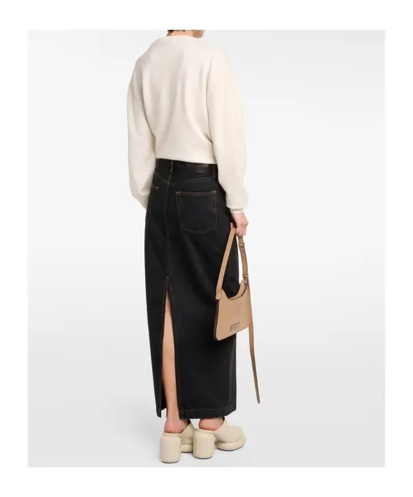 Wardrobe.NYC High-waisted Denim Skirt