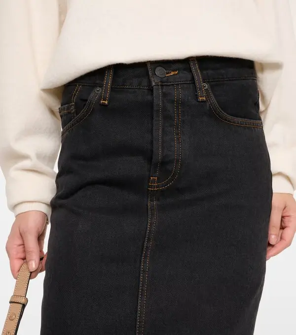 Wardrobe.NYC High-waisted Denim Skirt