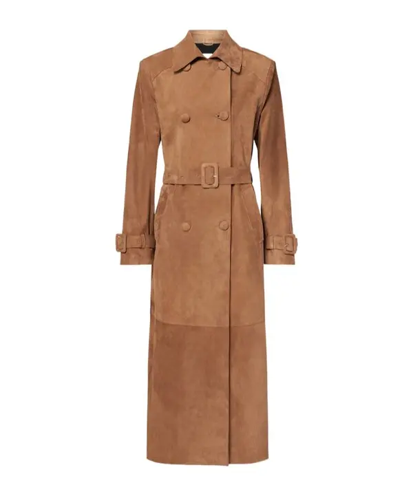 Nour Hammour Double-breasted Coat - Brown