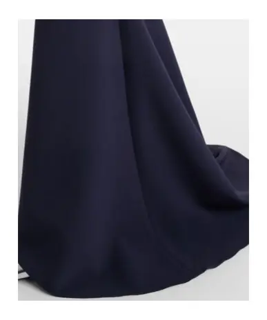 SAFIYAA LONDON Loura Off-shoulder Crêpe Gown