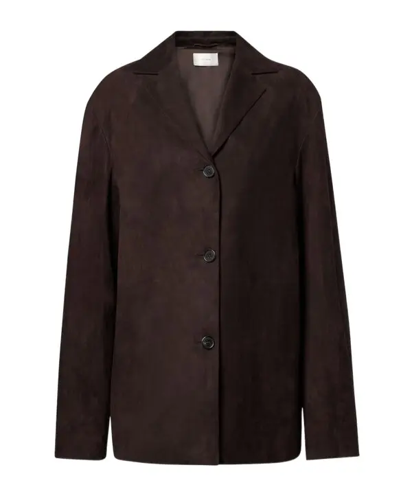 THE ROW Fabian Suede Jacket - Brown