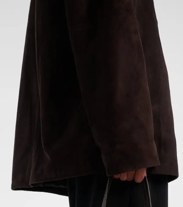 THE ROW Fabian Suede Jacket - Brown