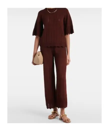 ERES Rêverie Open-knit Cotton-blend Top
