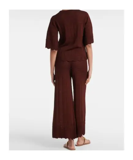 ERES Rêverie Open-knit Cotton-blend Top