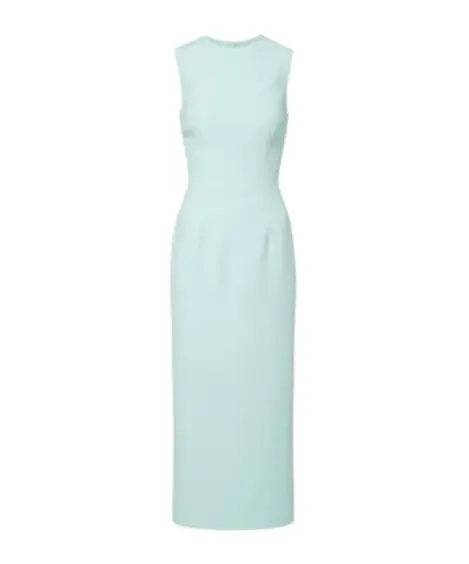 SAFIYAA LONDON Jodi Crêpe Midi Dress - Blue