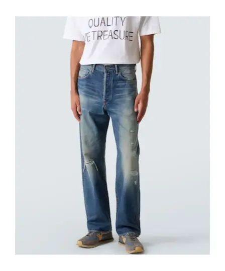 Visvim Social Sculpture 01 Distressed Straight Jeans