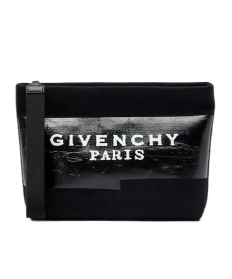 Givenchy Logo Zip Clutch