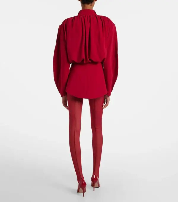 MUGLER Crepe Chevron Shirt