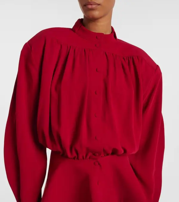 MUGLER Crepe Chevron Shirt