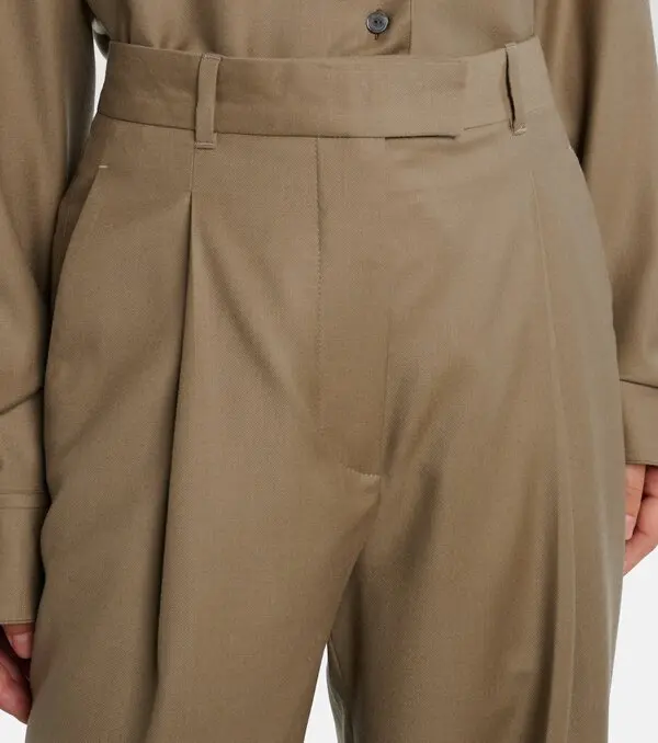 THE ROW Sorina High-rise Virgin Wool Pants