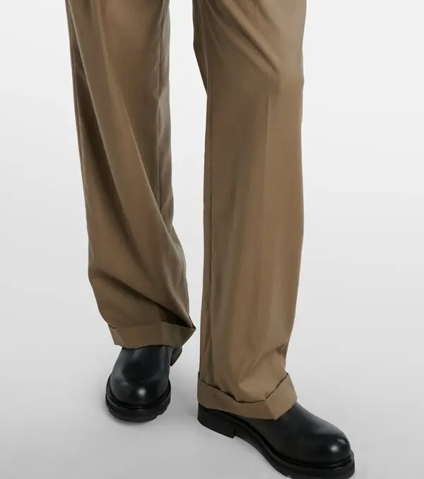 THE ROW Sorina High-rise Virgin Wool Pants
