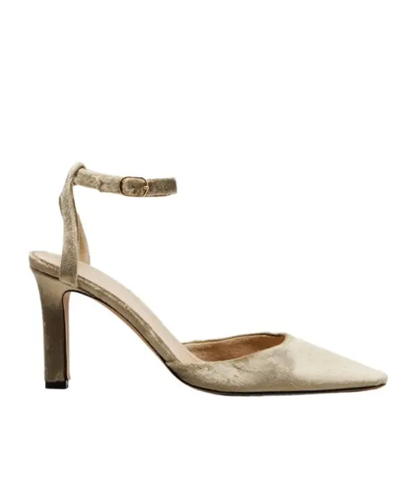 THE ROW Carla 80 Velvet Pumps