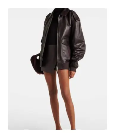 THE FRANKIE SHOP Viper Leather Jacket