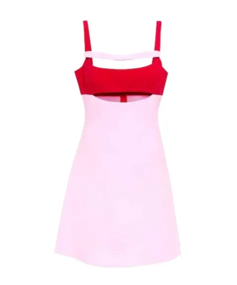 Giambattista Valli Cutout Crêpe Mini Dress - Pink