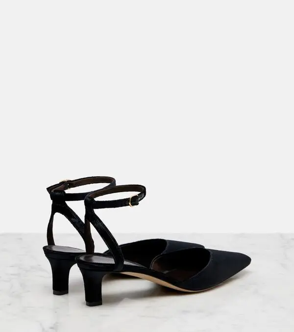 THE ROW Carla 45 Velvet Pumps