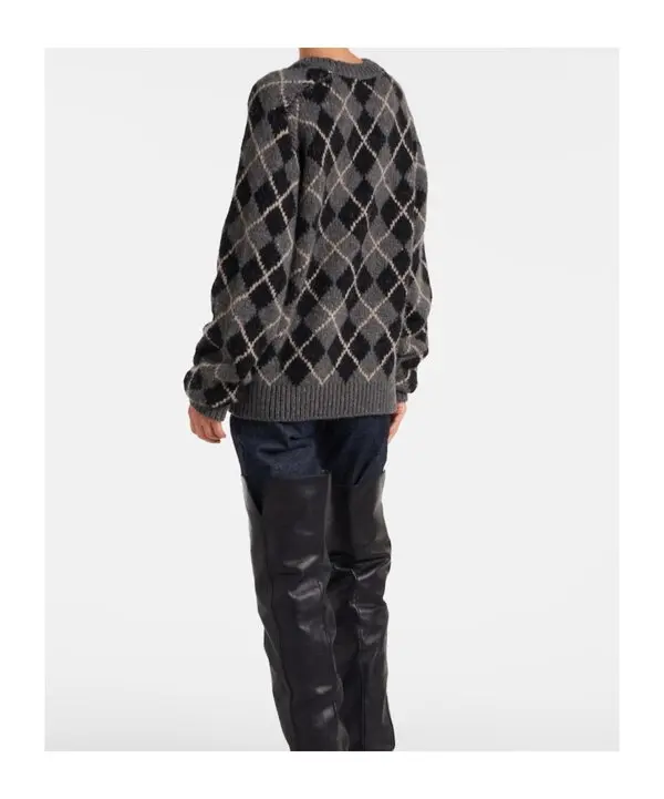 Khaite Pratt Argyle Cashmere Sweater