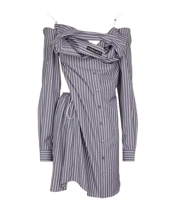 Y/project Striped Shirt Dress