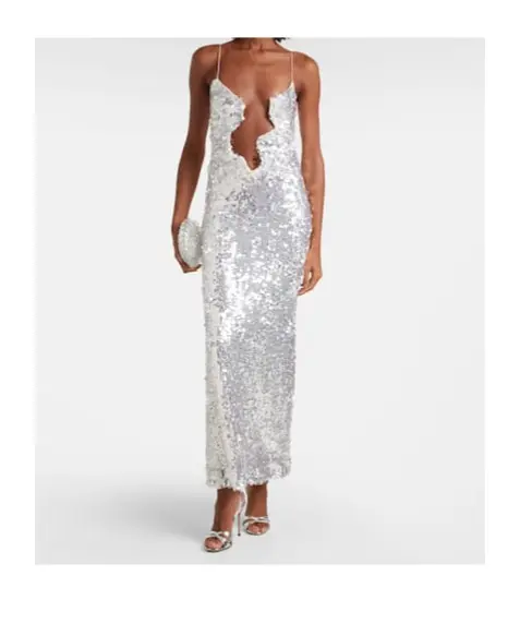 Christopher Esber Sleeveless Sequined Maxi Dress With Cut Out Detail
