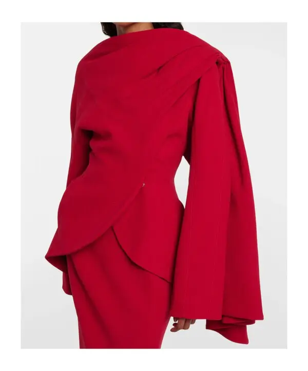 MUGLER Cape Detail Casual Jacket