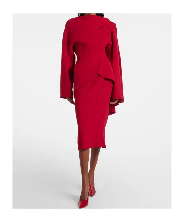 MUGLER Cape Detail Casual Jacket
