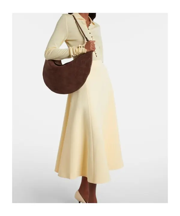 Jacquemus Le Calisso Medium Suede Shoulder Bag