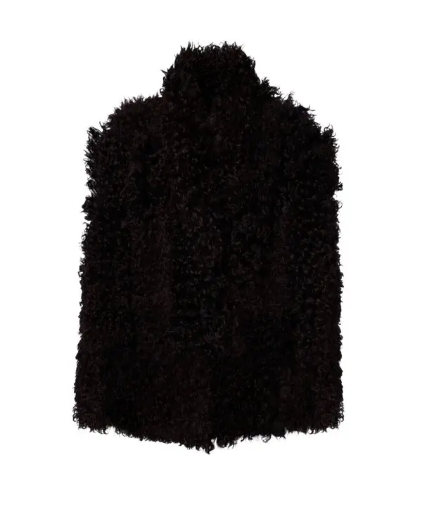 Nour Hammour Amara Shearling Coat - Brown